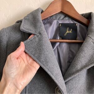 Jack by BB Dakota | Jackets & Coats | Hooded Coat Womens M Gray Button ...
